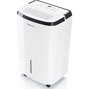 Honeywell 50 Pint Energy Star Smart Dehumidifier for Basements & Large Rooms Up to 4000 Sq. Ft. with WiFi, Alexa Voice Control, and Anti-Spill Design, (White)