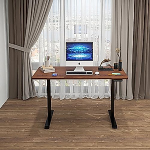 TRUNYAQI Dual Motor Electric Stand Up Desk Frame, Heavy Duty Ergonomic Standing Desk Frame for 27 to 71 Inch Table Tops,Sit Stand Memory Computer Desk Frame, Adjustable Height and Length