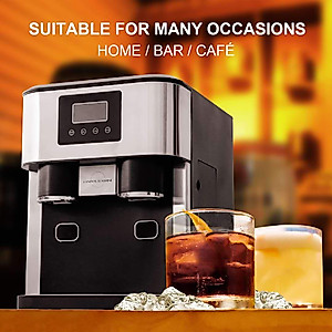 London Sunshine Countertop Ice Maker - Ice Crusher - Ice Dispenser 40lbs with 1.8L Water Reservoir (for 19 in or Above Countertop Space)