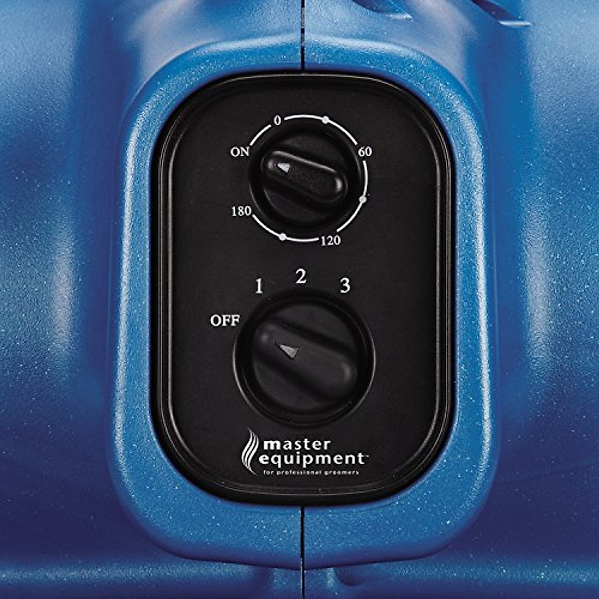 Master Equipment PetEdge Blue Force Air Dryer with Cage – Quiet Pet Fur Dryer Offers 3 Speeds Up to 2,000 CFM, 0.33 HP