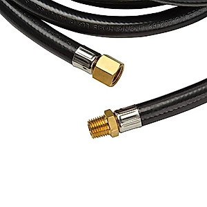 only fire 10 Ft Extension/Appliance Hose for Propane or Natural Gas, Works Great for Grills, Camping RVs, Turkey Fryers