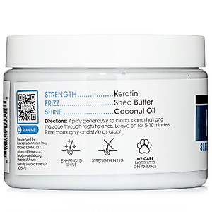 Advanced Clinicals Keratin Hair Mask Treatment, 12 Fl Oz - For Color Treated Hair, Detoxifying Keratin Conditioner To Strengthen Broken, Fortifying Hair Repair Mask With Shea Butter