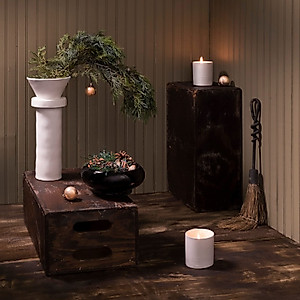 Aromatique Smell of Tree Textured Glass Candle 6oz - Decorative Home Fragrance Aromatherapy Long Lasting Room Air Freshener Deodorizer Perfect Fall Decoration Luxury Glass Candle Christmas Gifts