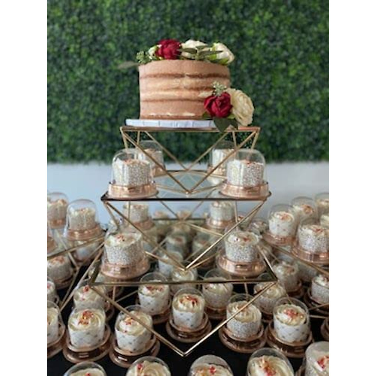 BAKE-IN-CUP 50-Pack Paper Baking Cups, Greaseproof Disposable Cupcake Muffin Liners (Large, Gold Scroll)