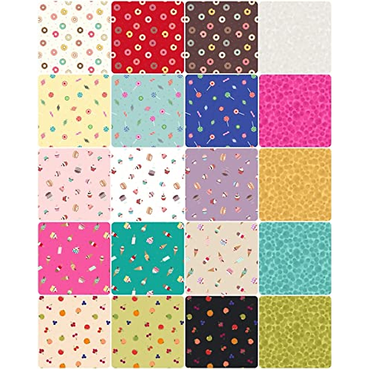 Lewis & Irene Small Things Sweet Fabric Collection Digital Print Double Border Fabric SM52 Premium 100% Cotton Quilt Shop Quality Fabric by The Yard