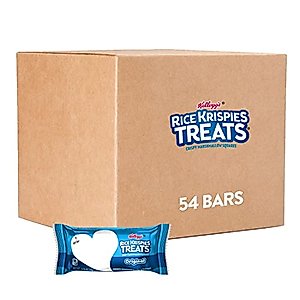 Rice Krispies Treats Crispy Marshmallow Squares, Kids Snacks, Snack Bars, Original (54 Bars)