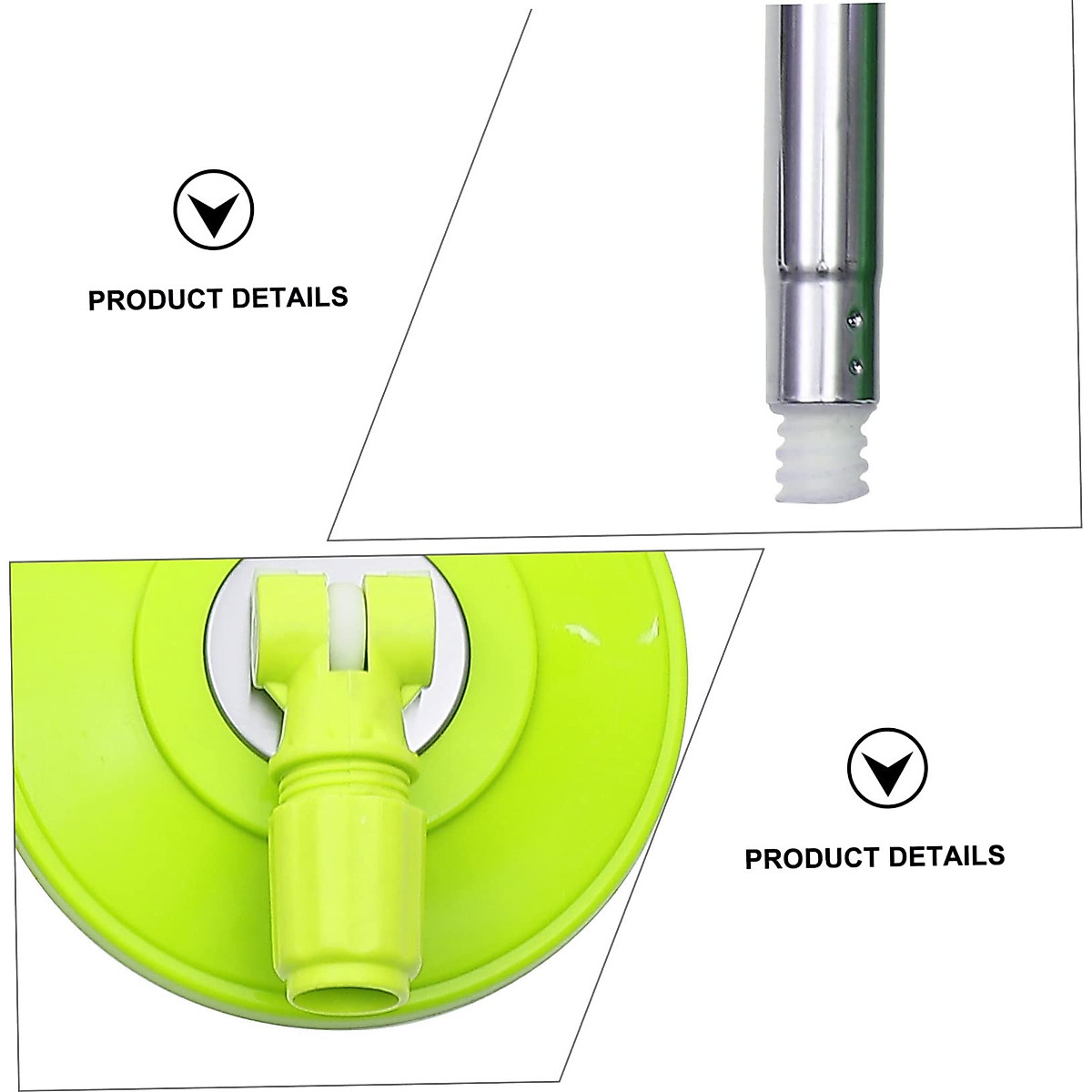 ORFOFE 1 Set Mop Pole Replacement Rotating Mop Handle Replacement Rotating Mop Rod Commercial Mop Rotary Mop Rod Mopa para Limpiar Pisos Handle Mop Rod Turnicate Kit Mopping Plastic Green