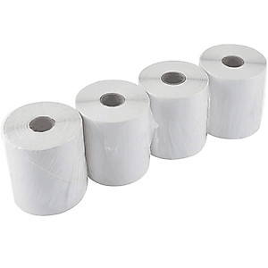 L LIKED 4"x 6" Direct Thermal Labels White Perforated Shipping Labels, 250 Labels per Roll, 4 Rolls - Compatible with Direct Thermal Printers