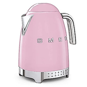 Smeg Pink Stainless Steel 50's Retro Variable Temperature Kettle