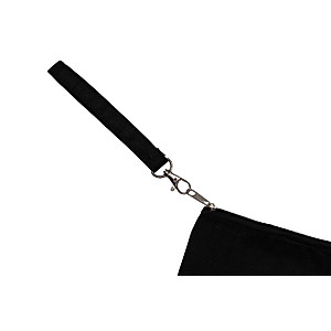 BUMBLE CRAFTS Large Canvas Wristlet with Zipper, Multipurpose Cosmetic Bag, Travel Toiletries Bag, Pencil Case, Party Favors, Canvas Wristlet, 9" x 6", 100% Cotton Canvas - Pack of 12 (Black)