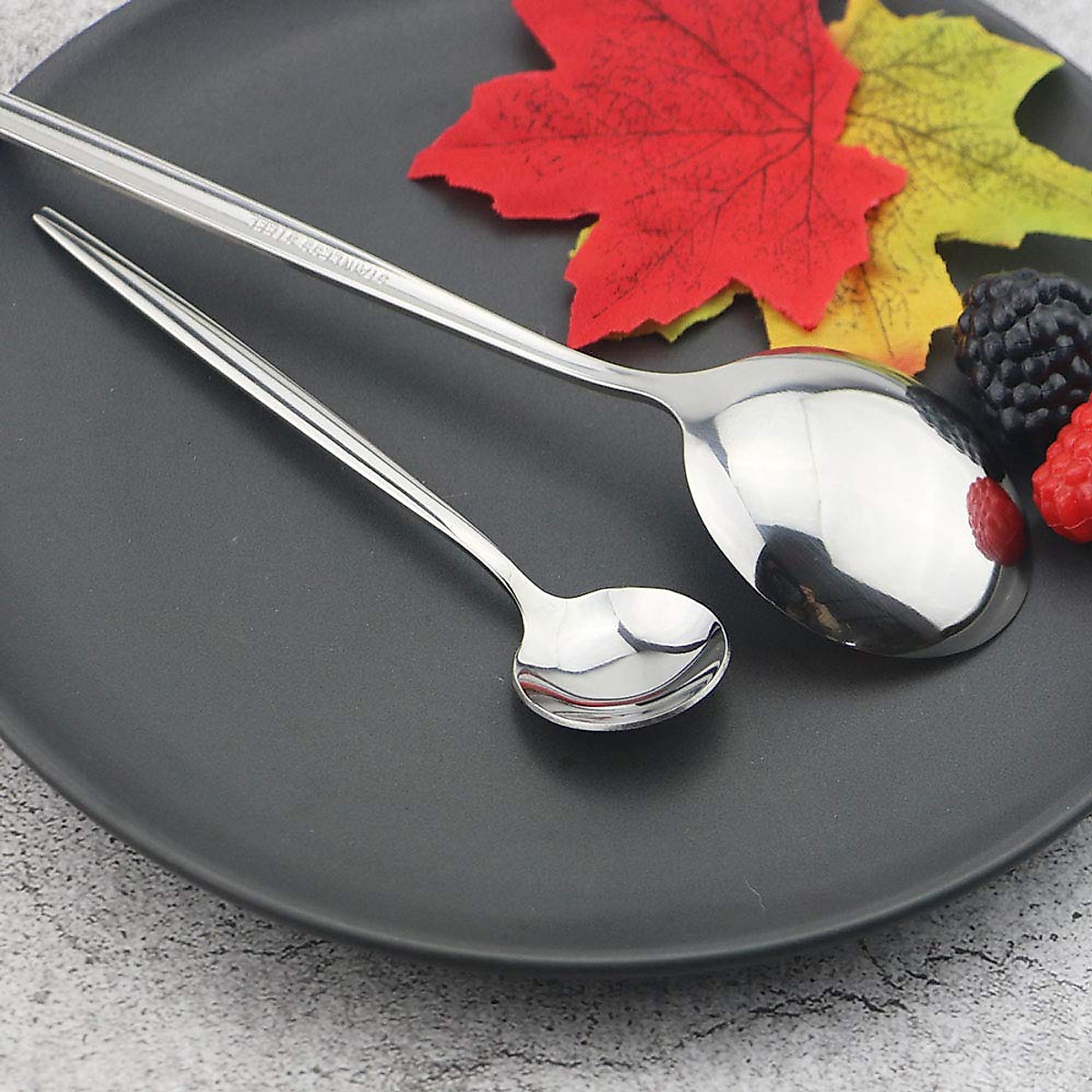 JASHII 24 Pieces Silverware Flatware Cutlery Set, Stainless Steel Tableware Silverware-Service for 6 Dishwasher Safe Full Set Flatware Durable (Silver)