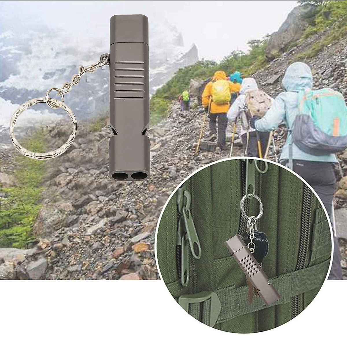 070 Whistle Flash Drive, Multifunctional USB Memory Stick, Waterproof 120dB Sound Whistle with Key Chain for Outdoor Activities, Whistle USB Stick Plug and Play(32 GB)