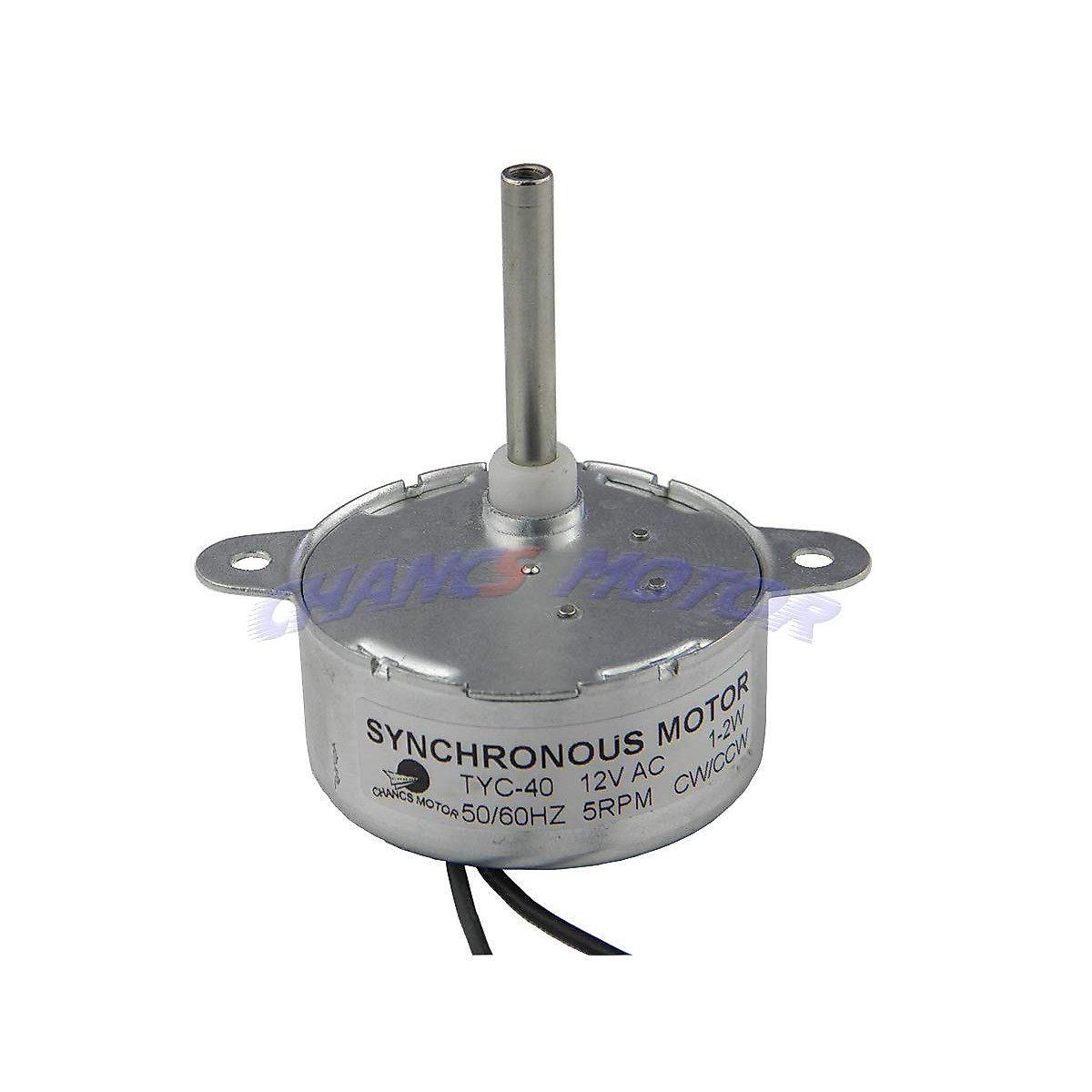 CHANCS Synchronous Motor TYC-40 AC 12V 5RPM Shaft Length 33mm for Christmas Decoration Micro Motor
