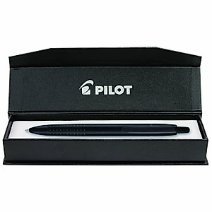 PILOT Axiom Collection Retractable Ballpoint Pen, Matte Black Barrel, Blue Ink, Medium Point (71414)
