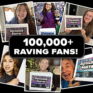 10 Pack Stretched Canvases for Painting, 9x12 Blank Rectangle Canvas Boards, Ideal for Acrylic, Oil, and Mixed Media Art, Small Art Canvases for Painting, Perfect for Supplies and Bulk Projects