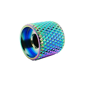 Guyker 3Pcs Guitar Potentiometer Knobs with 6mm (0.24") Dia. Shaft Pots - Iron Dome Control Knob Fits for Electric Bass Guitar (Rainbow Chameleon)