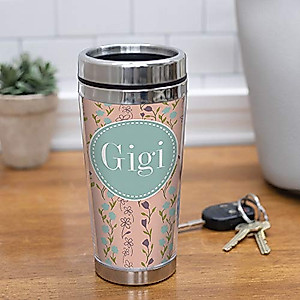 Gigi Stainless Steel 16 oz Travel Mug with Lid