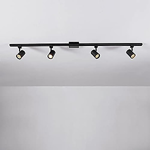 Globe Electric 59738 Tribeca 4-Light 56" Track Lighting Kit, Matte Black