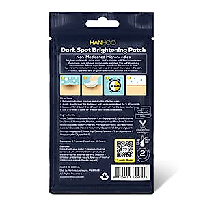 Hanhoo Dark Spot Brightening Patch | Microneedle Patch | Hydrocolloid Patches with Niacinamide and Hyaluronic Acid | Fades Dark Spots and Hyperpigmentation | Cruelty-free & Vegan | 6 Patch Count