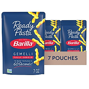 Barilla Ready Pasta, Gemelli, 7 oz. Pouch (pack of 7)