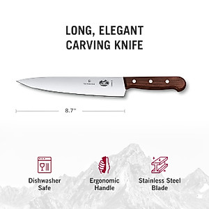 Victorinox Chef's Knife - Kitchen Knife for Home Essentials - Cooking Knife for All Cuts of Meat - Wooden Handle, 8.5"