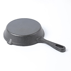 HAWOK Mini Pre- seasoned Cast Iron Skillet,Dia.6 inch Round pan cast iron server frying pan…