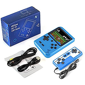 Retro Handheld Game Console, Portable Retro Video Game Console with 400 Classical FC Games 3.0-Inch Screen 1020mAh Battery Support for TV Connection and Two Players Valentines Day Gifts for Boys