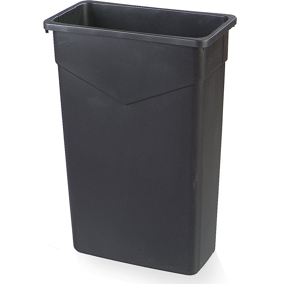 Carlisle FoodService Products 34202303 TrimLine Rectangle Waste Container Trash Can Only, 23 Gallon, Black