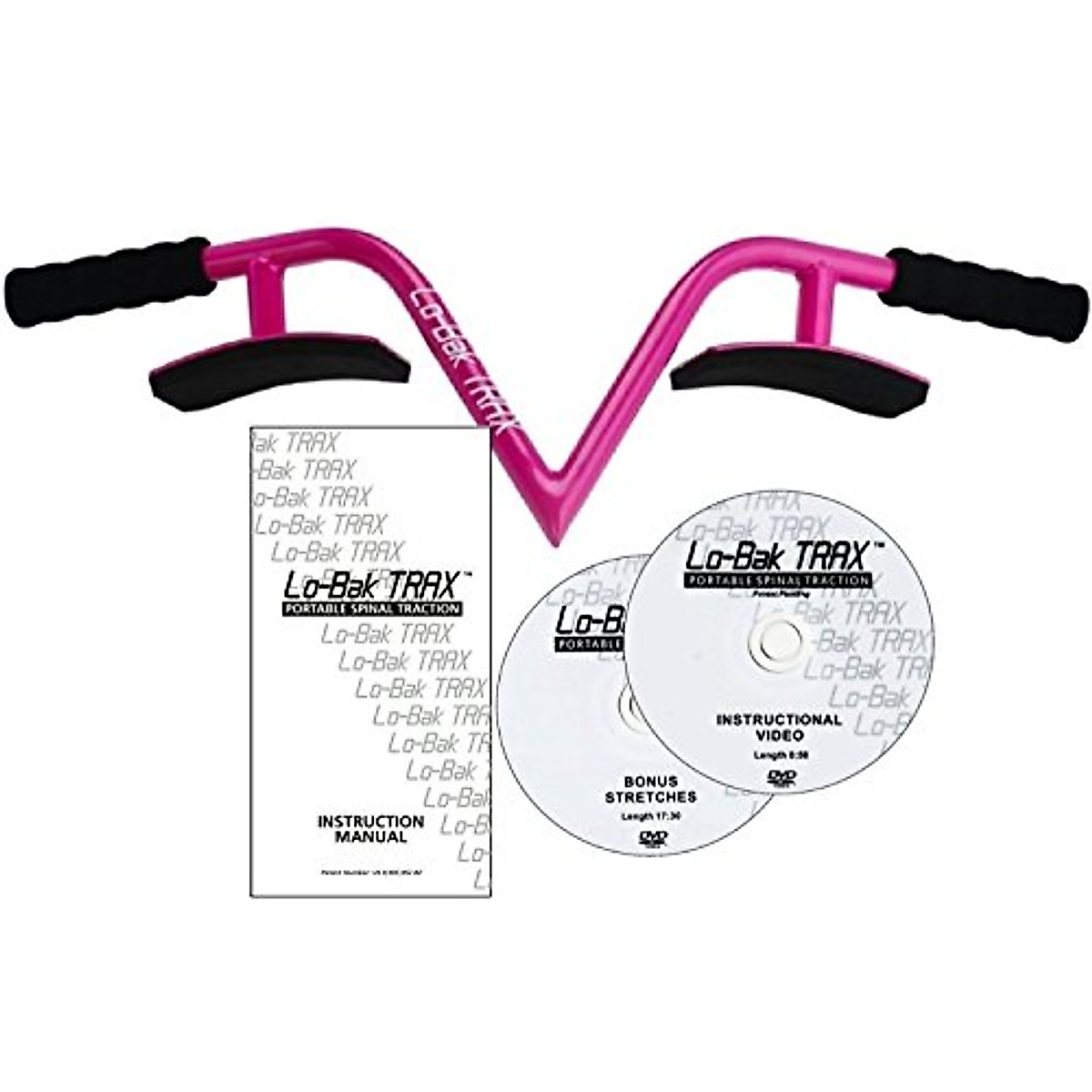 Lo-Bak TRAX Portable Spinal Traction Device by Lori Greiner (Magenta)