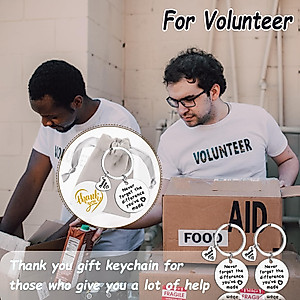 ILHSTY 30 pcs Thank You Gifts Bulk Appreciation Keychains For Men Womem, Leaving Gift Employee Appreciation Gifts Inspirational Keychian Velvet Pouch for Coworker Teacher Volunteer Nurse（30 PCS