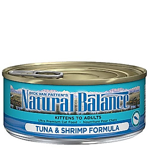 Natural Balance Ultra Premium Wet Canned Food for Kittens to Adult Cats Protein Choices Include Chicken & Liver Chicken, Turkey, Ocean Fish, Salmon or Tuna 5.5 Ounce (Pack of 24)