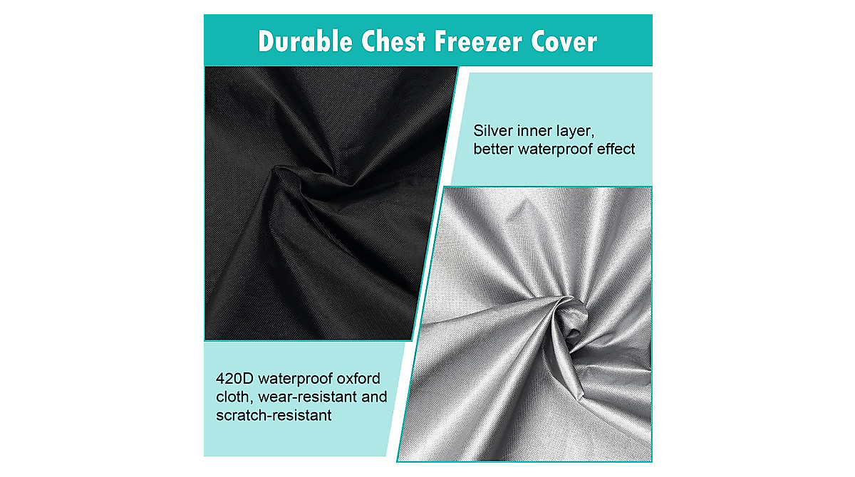 Luxiv Waterproof Chest Freezer Cover - 3.5 Cu Ft Protection