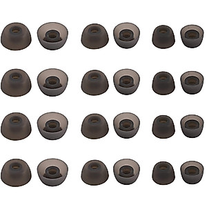 ALXCD Ear Tips Compatible with Jabra Elite 75t Headphone, 12 Pairs Replacement Silicone Tips, Compatible with Jabra Elite 75t/ 65t/ Active/ 7 Pro/Elite 3/ Elite 4, 12 Pairs S/M/L