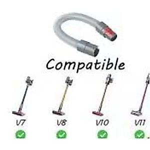 KINW Flexible Extension Hose for Dyson V8 V7 V10 V11 Vacuum Cleaner with Quick Release Converter Adapter