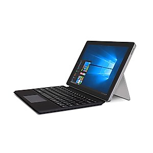 RCA W101SA23T2F8 Cambio 10.1" 32 GB Windows 2-in-1 Tablet with Folio Keyboard, Silver