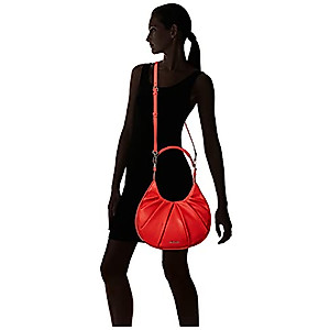 Calvin Klein Myla Novelty Hobo Shoulder Bag, Crimson