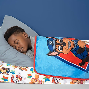 Paw Patrol Musical Warm, Plush, Throw Blanket That Plays Fun Phrases from The Show - Extra Cozy and Comfy for Your Toddler, Blue