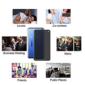 [2 Pack] YWXTW Galaxy S10 Plus Privacy Screen Protector, Tempered Glass Anti-Spy 9H Hardness Black Film for Samsung Galaxy S10 Plus, 3D Touch Anti-Peek Anti-Scratch Bubble Free Easy Install