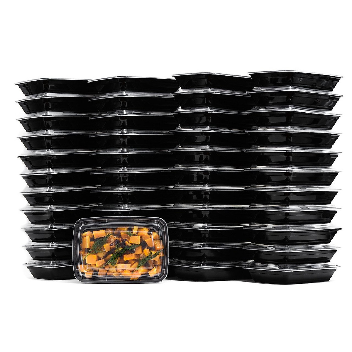 32 oz Reusable Food Storage 5 Pack Containers with Lids by EcoQuality – Rectangular BPA Free Freezer, Microwave & Dishwasher Safe – Airtight & Watertight Stackable, Lunch Meal Prep, To-Go, Bento Box
