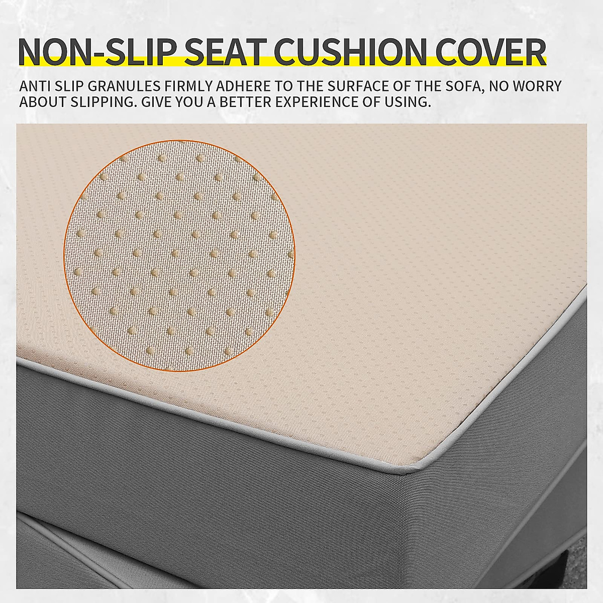 Lviden 9 Pieces Wicker Patio Furniture Set Outdoor PE Rattan Sectional Conversation Sofa Set with Grey Cushions and 45” Gas fire Pit Table