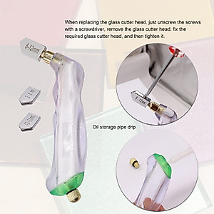 weideer 10pcs Heavy Duty Glass Running Pliers Breaker Grozer Pliers with Curved Jaws Class Cutters Tools Kit Oil Feed Glass Cutter Tungsten Scribe Engraving Pen Screwdriver for Stained Glass