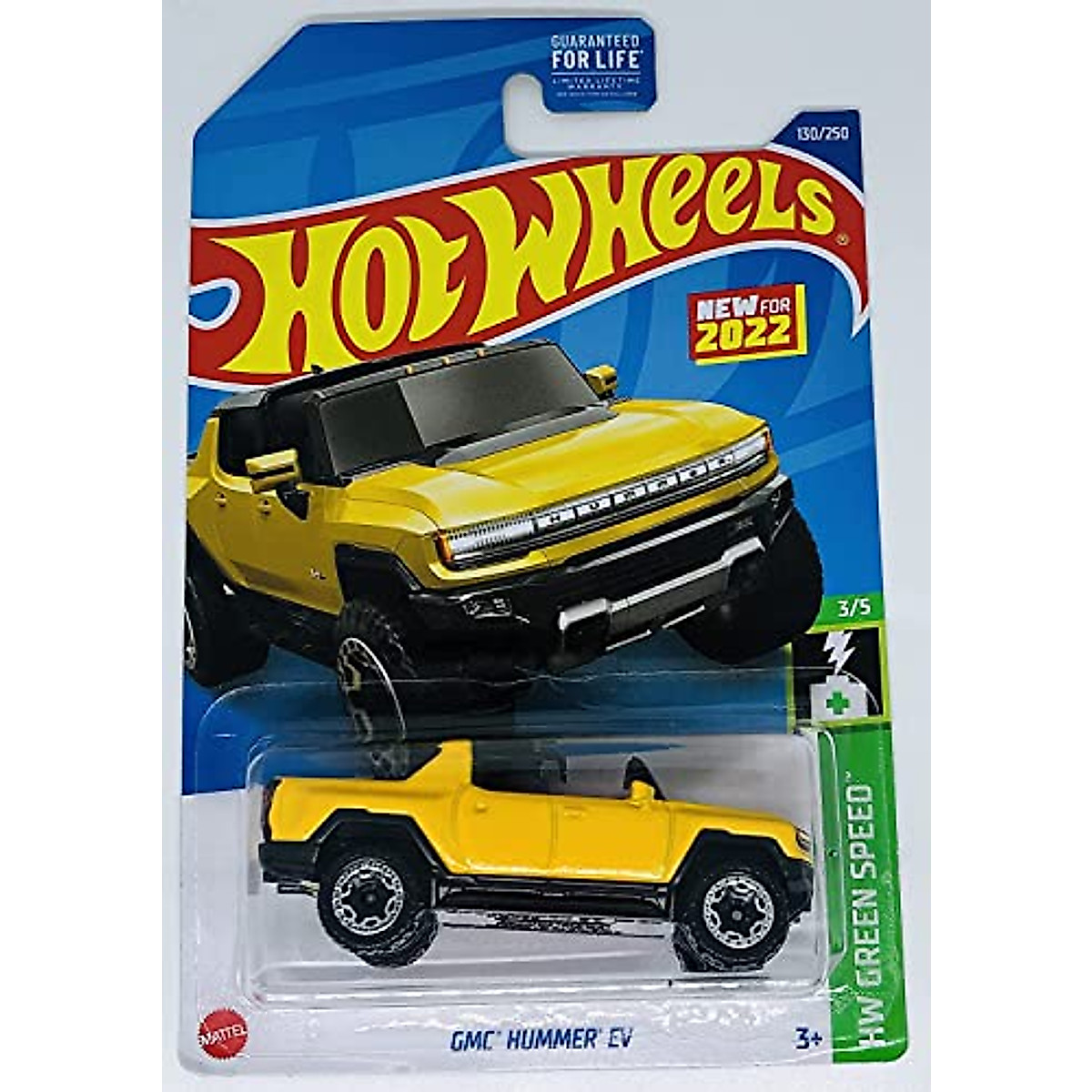 Hot Wheels 2022 - GMC Hummer EV - HW Green Speed 3/5 [Yellow] 130/250