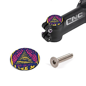 CNC Bike Headset Top Cap with Bolts，MTB Headset Cap for Bicycle Road Bike 1 1/8 Stems and Forks