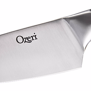 Ozeri 6-Piece Japanese Stainless Steel Knife Block Set with Rotating Knife Block and Tablet Holder