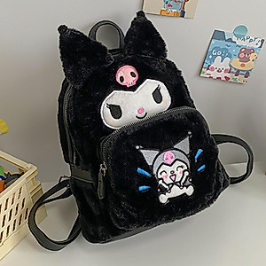 Ohjijinn Kawaii Backpack Cute Plush Bag, Anime Backpack Cartoon Bags, Plush Backpack Mini Backpacks for Girls Kids