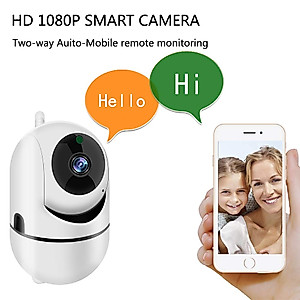 AOLANS Security Cameras Wireless Indoor camaras de seguridad Cameras for Home Security Baby Monitor 360 Degrees Cam for Dimmable/Pet/Nanny cam with Support 64G or Cloud Storage Two Way Audio 2.4Ghz