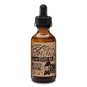 Narroway Beard Oil (Off Grid Evening) 2 oz Bottle, 2.0 Fl Oz, 2.0 fluid_ounces