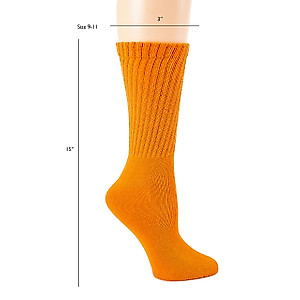 Picollo Slouch Socks Lightweight Size 9-11 (Rainbow, 6)