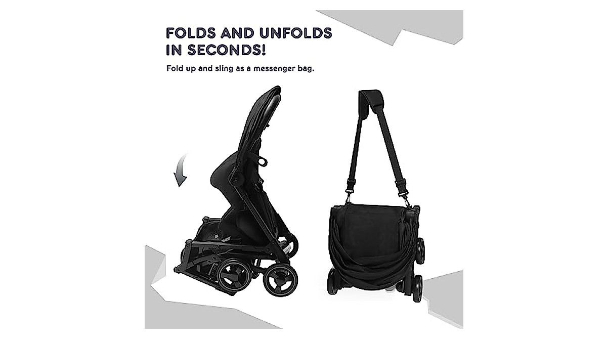 HARPPA Lightweight Travel Stroller - Compact, Easy-Fold Baby & Toddler ...