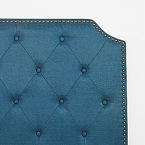 ZINUS Andover Upholstered Bed Frame / Tufted Bed Frame with Nailhead Detail / Adjustable Headboard / Easy Assembly, Full